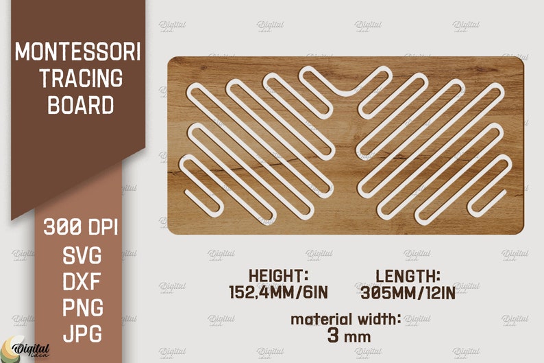 Montessori Tracing Boards Bundle, Tracing Board Svg, Baby Education ...