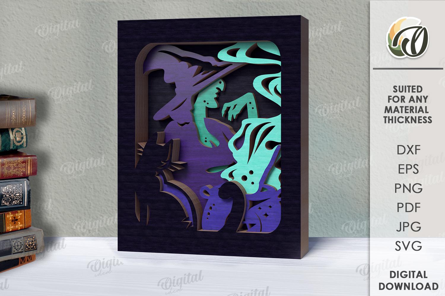 3D Fairy Tale Multilayered Decors Bundle, Decorative Layered Shadow Box ...