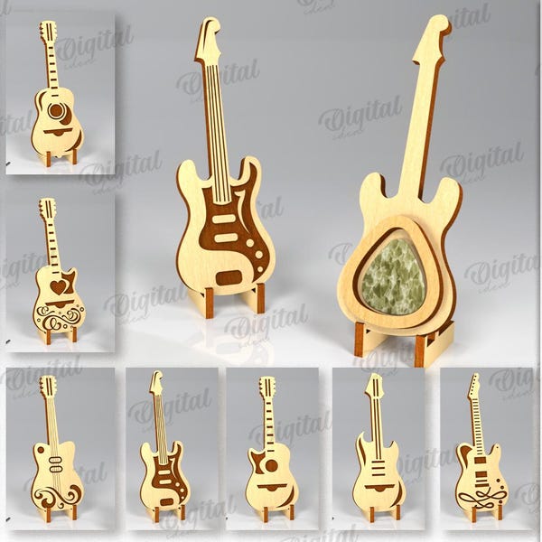 Guitar Pick Holder Svg - Etsy UK