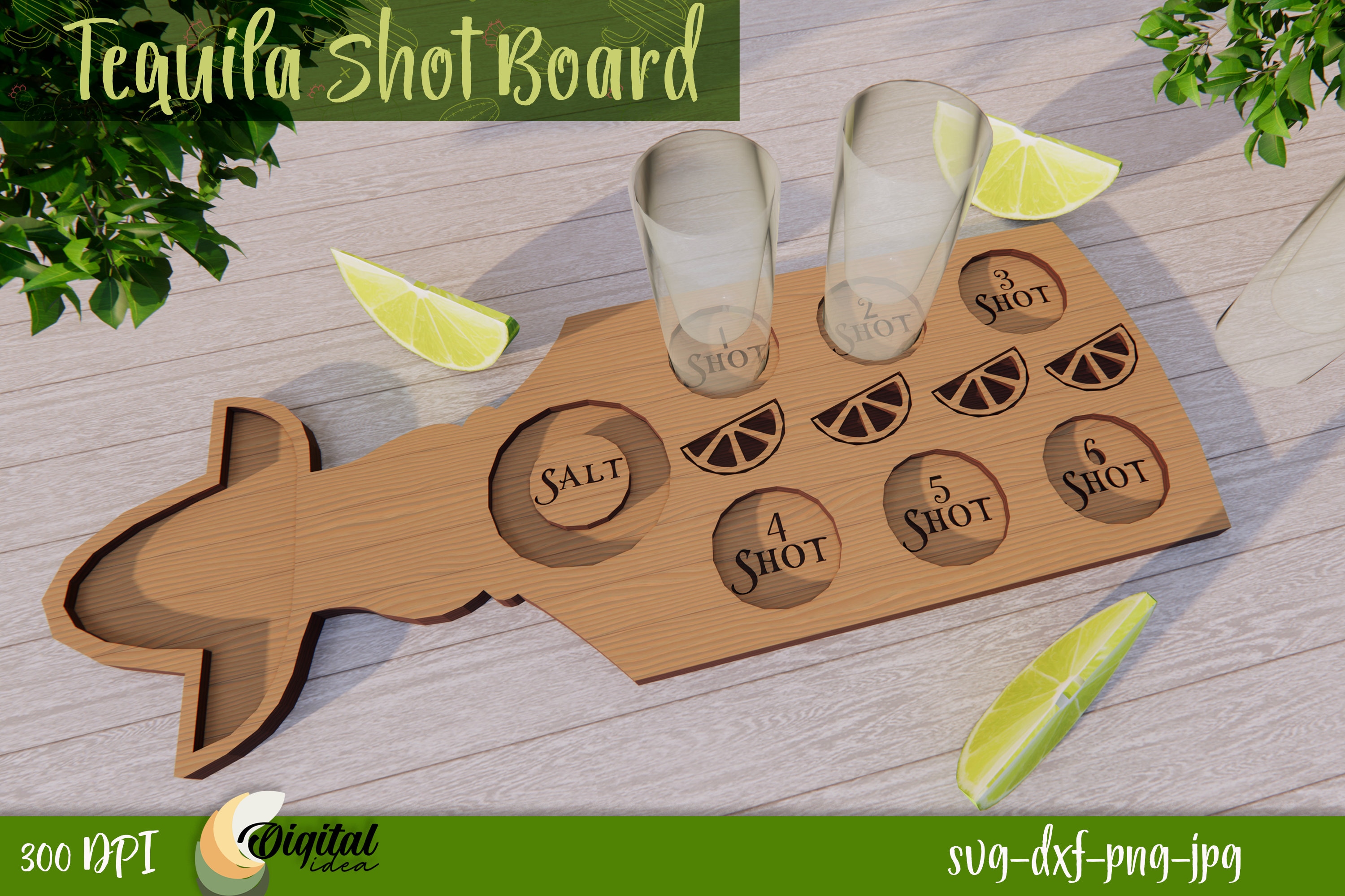 Tequila Shot Boards Bundle, 3D Tequila Trays Lasercut, Tequila Flight Board, Shot Serving Tray ...