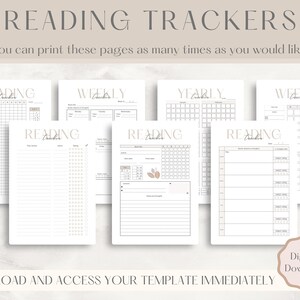 Reading Planner Printable | Printable Reading Journal | Book Planner ...