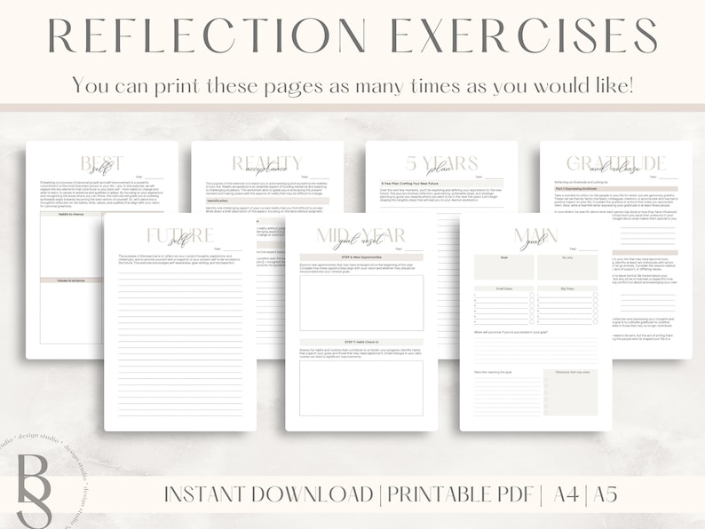 Life Audit Workbook Printable, 2025 Goal Setting, Self-reflection, Life ...