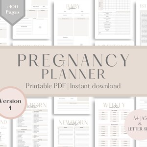 Pregnancy Journal Printable, Pregnancy Diary, Bump to Baby Book ...