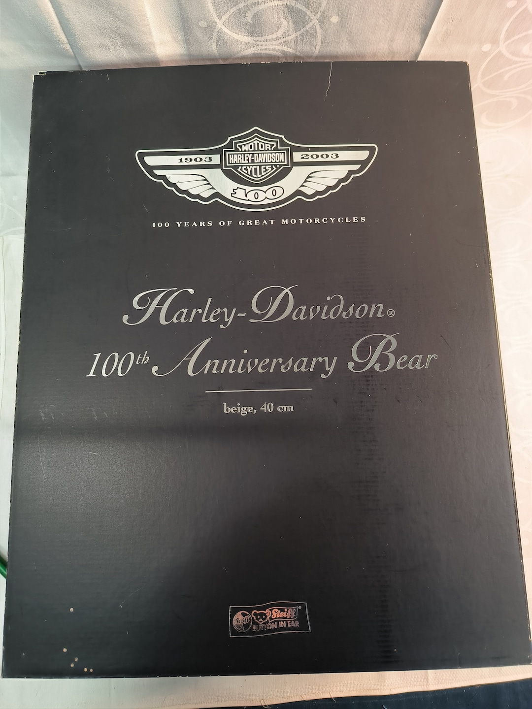 Steiff Box With Lid Very Large Steiff Edition Harley Davidson Black ...
