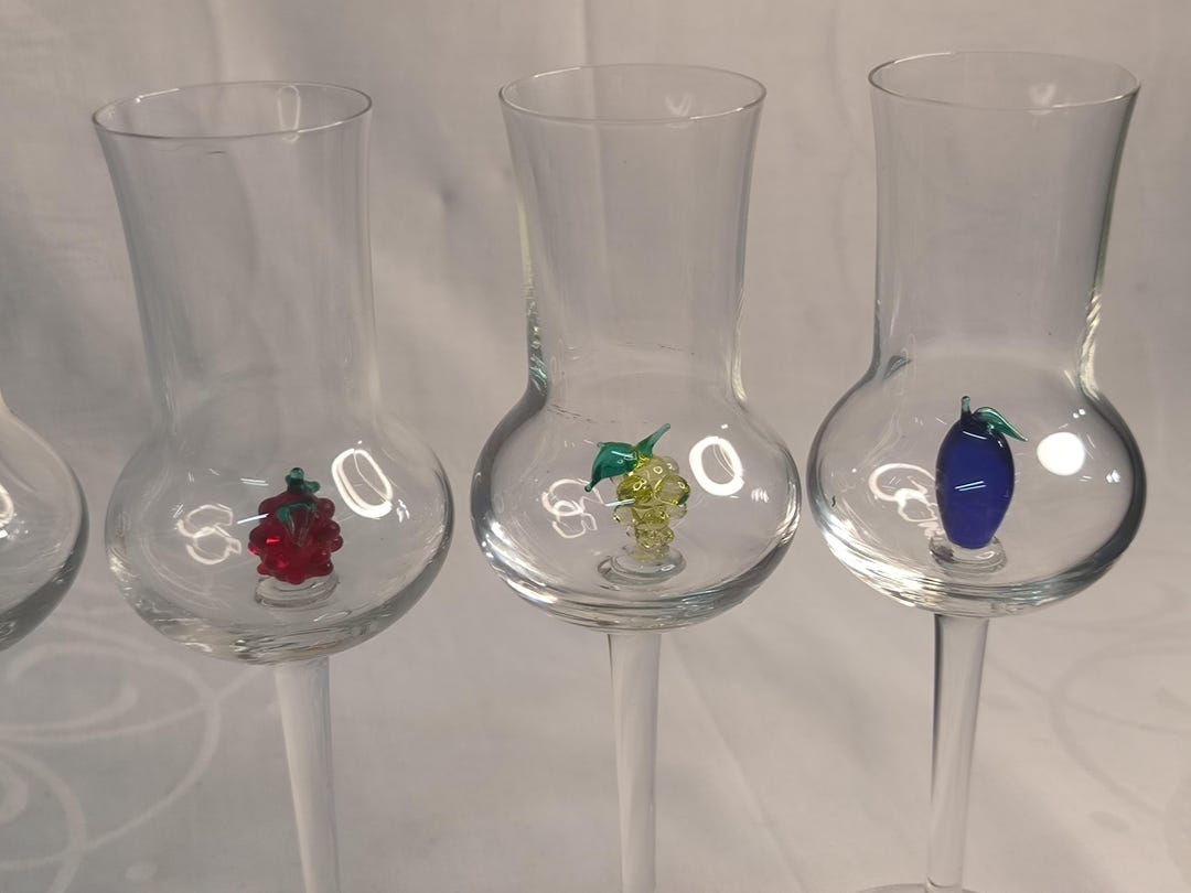 Grappa Glasses, Digestif Glasses for Clear Spirits With Fruit in the ...