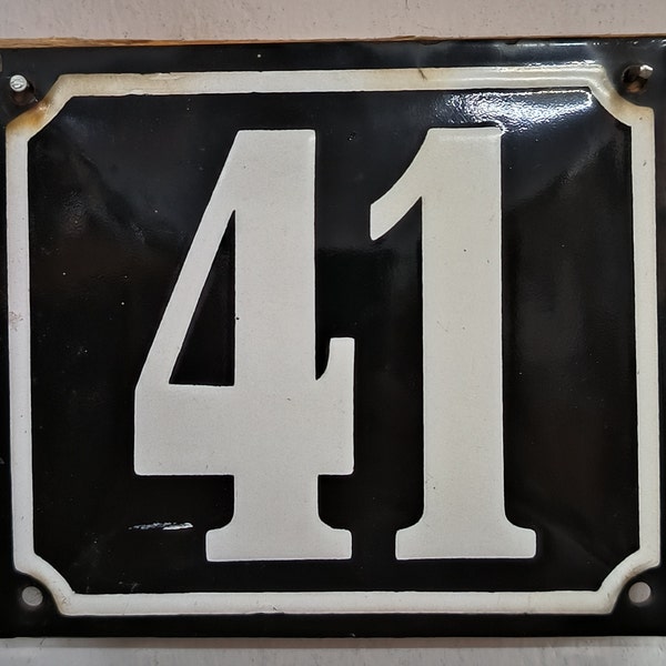 Enamel House Numbers - Etsy