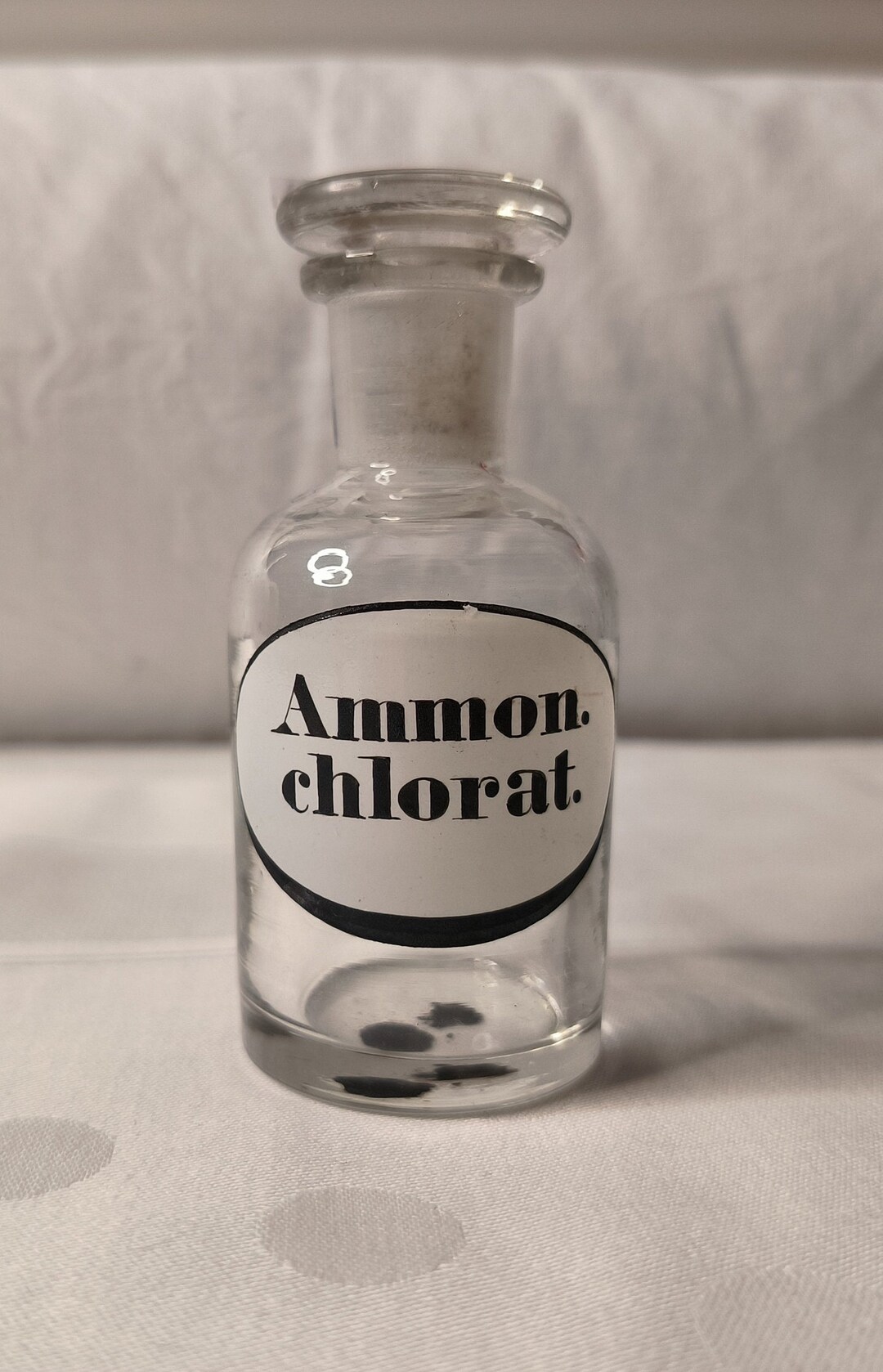 1900 ammon Clorate. Apothecary Bottle With Glass - Etsy