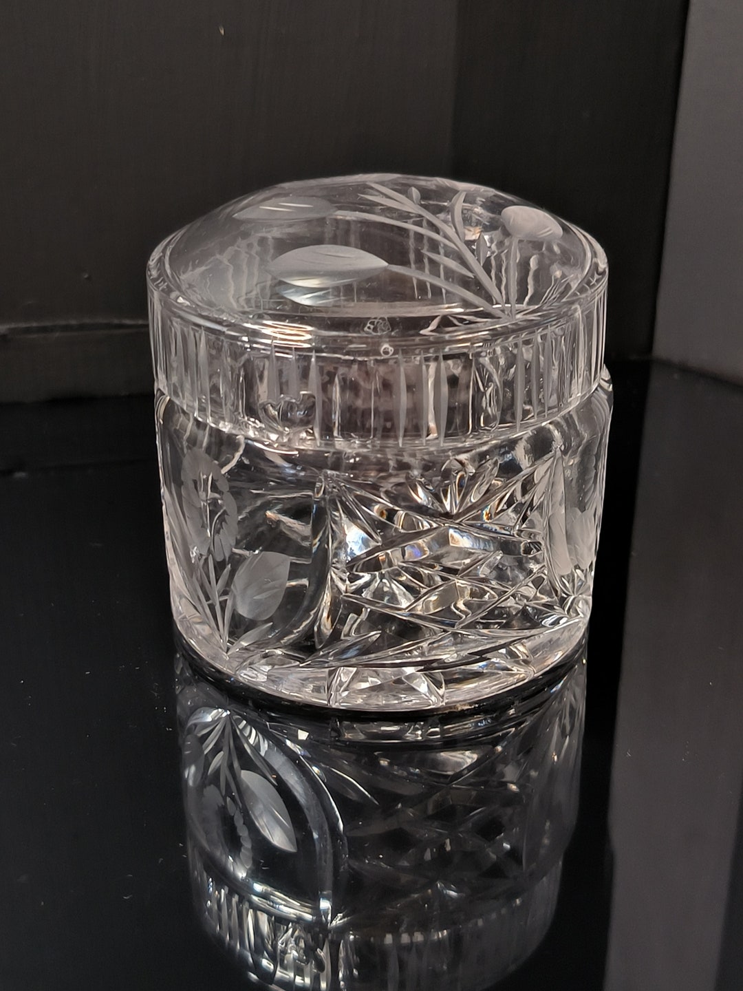 Lid Box Made of Cut Crystal - Etsy