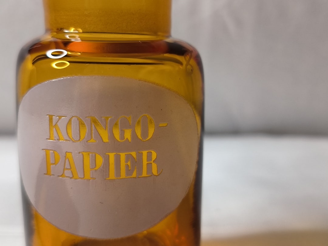 1900 congo Paper Apothecary Bottle With Glass - Etsy