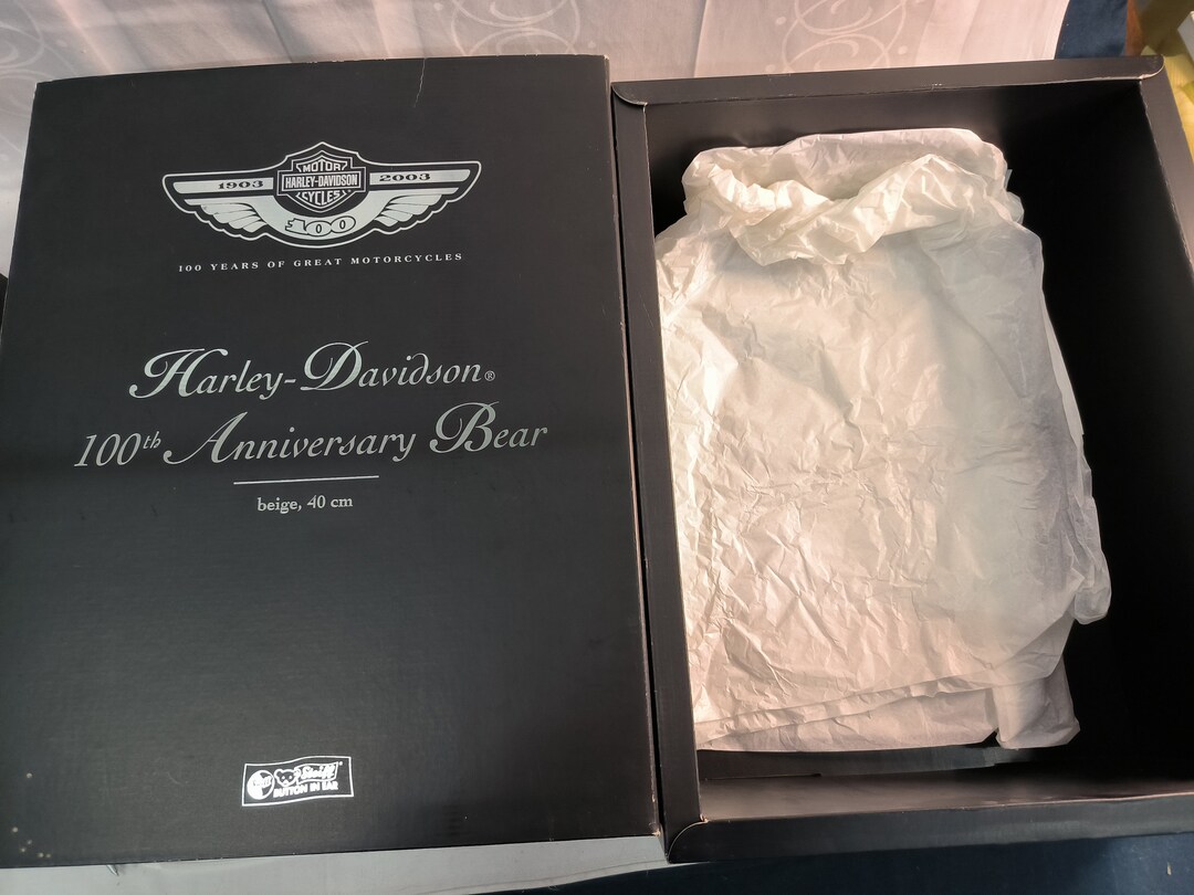 Steiff Box With Lid Very Large Steiff Edition Harley Davidson Black ...