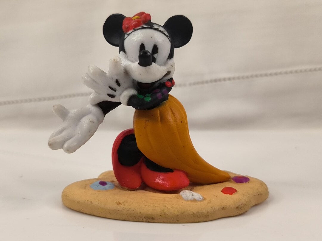 Original Disney LARBO Mini Mouse "hawaiian Dancer With Grass Skirt ...