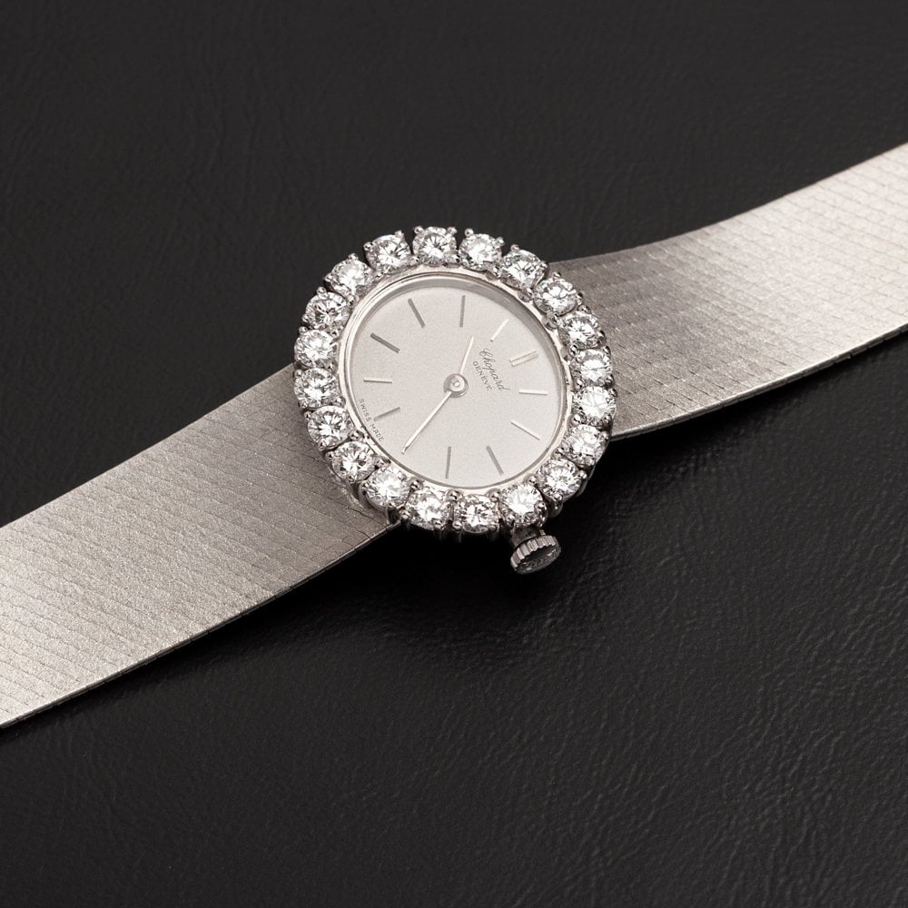 Chopard Diamond Watch 18k White Gold - Etsy