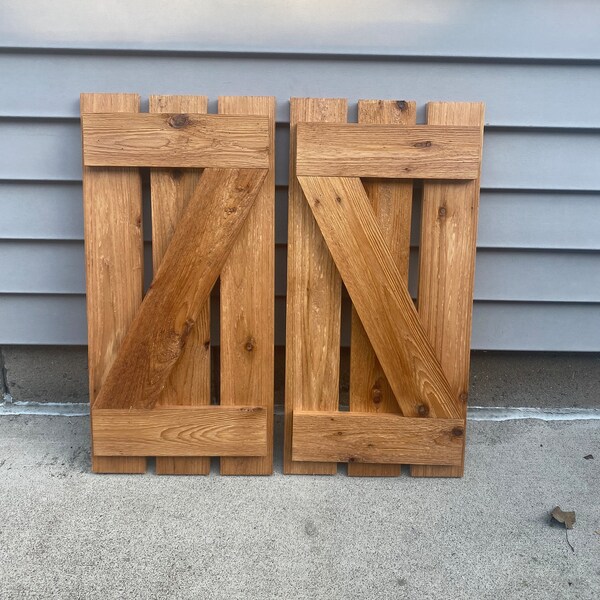 Cedar Shutters - Etsy