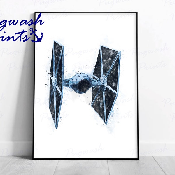 Tie Fighter Poster - Etsy UK