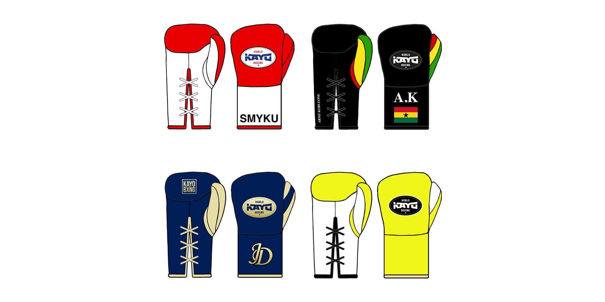 Lace up Boxing Glove Vector Design Kit - Adobe Illustrator Template - Etsy