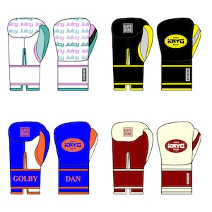 Custom Boxing Glove Design Pack - PSD Templates for Velcro & Lace Up - Etsy