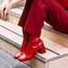 Handmade Red Patent Leather Boots for Women | Stylish Women’s Red Boots ...