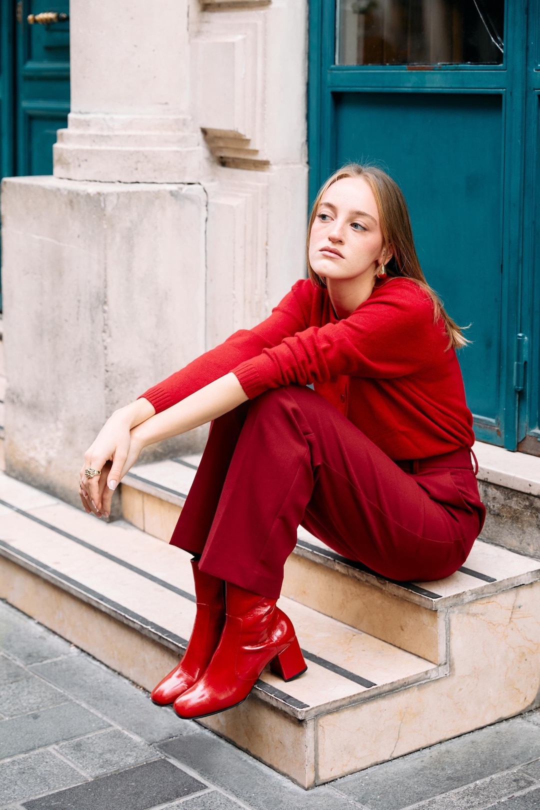 Handmade Red Patent Leather Boots for Women | Stylish Women’s Red Boots ...