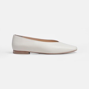 PRE-ORDER - Fayne Studio- Leather Vanilla Ballerina Shoes- Women's Flat ...