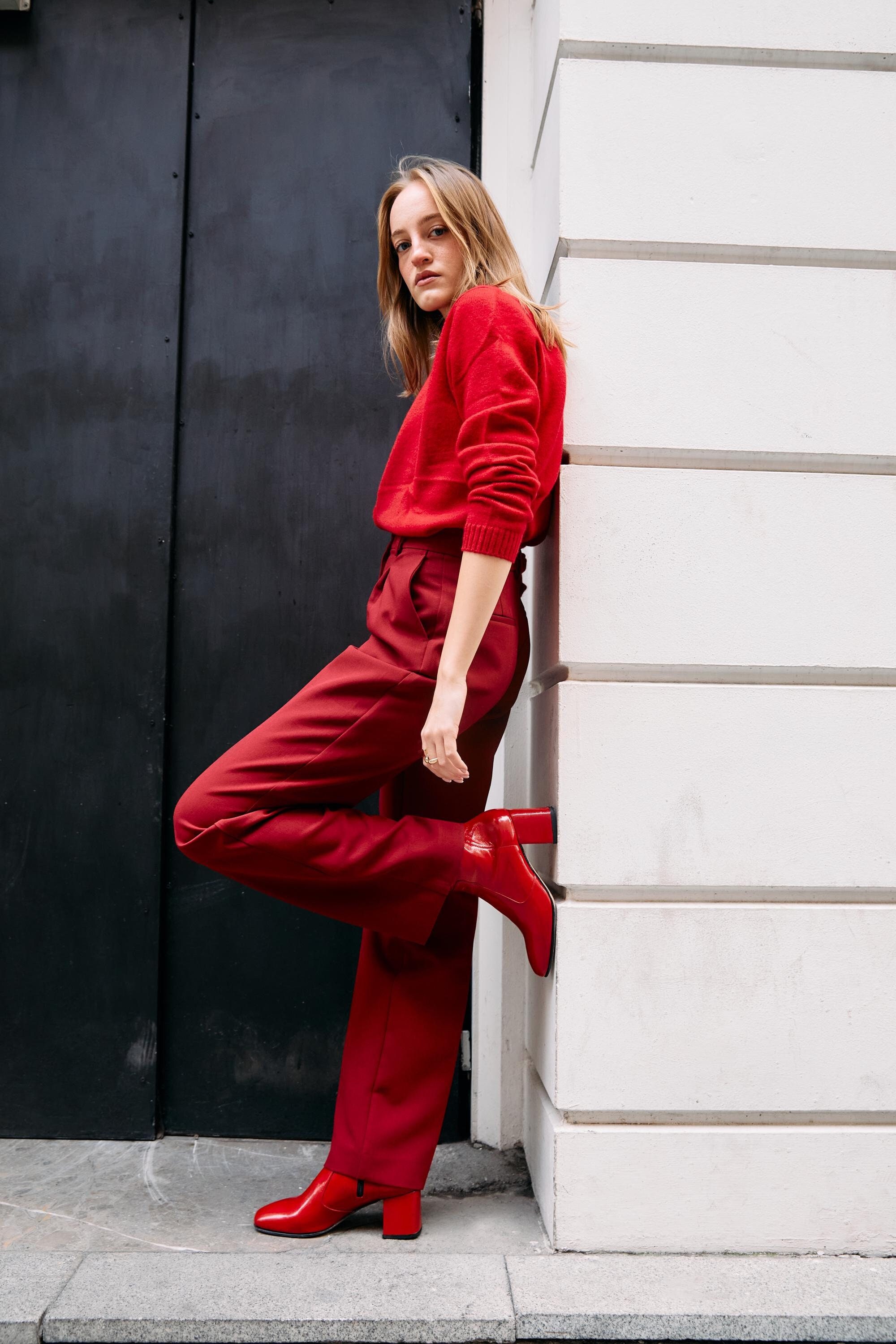 Handmade Red Patent Leather Boots for Women | Stylish Women’s Red Boots ...