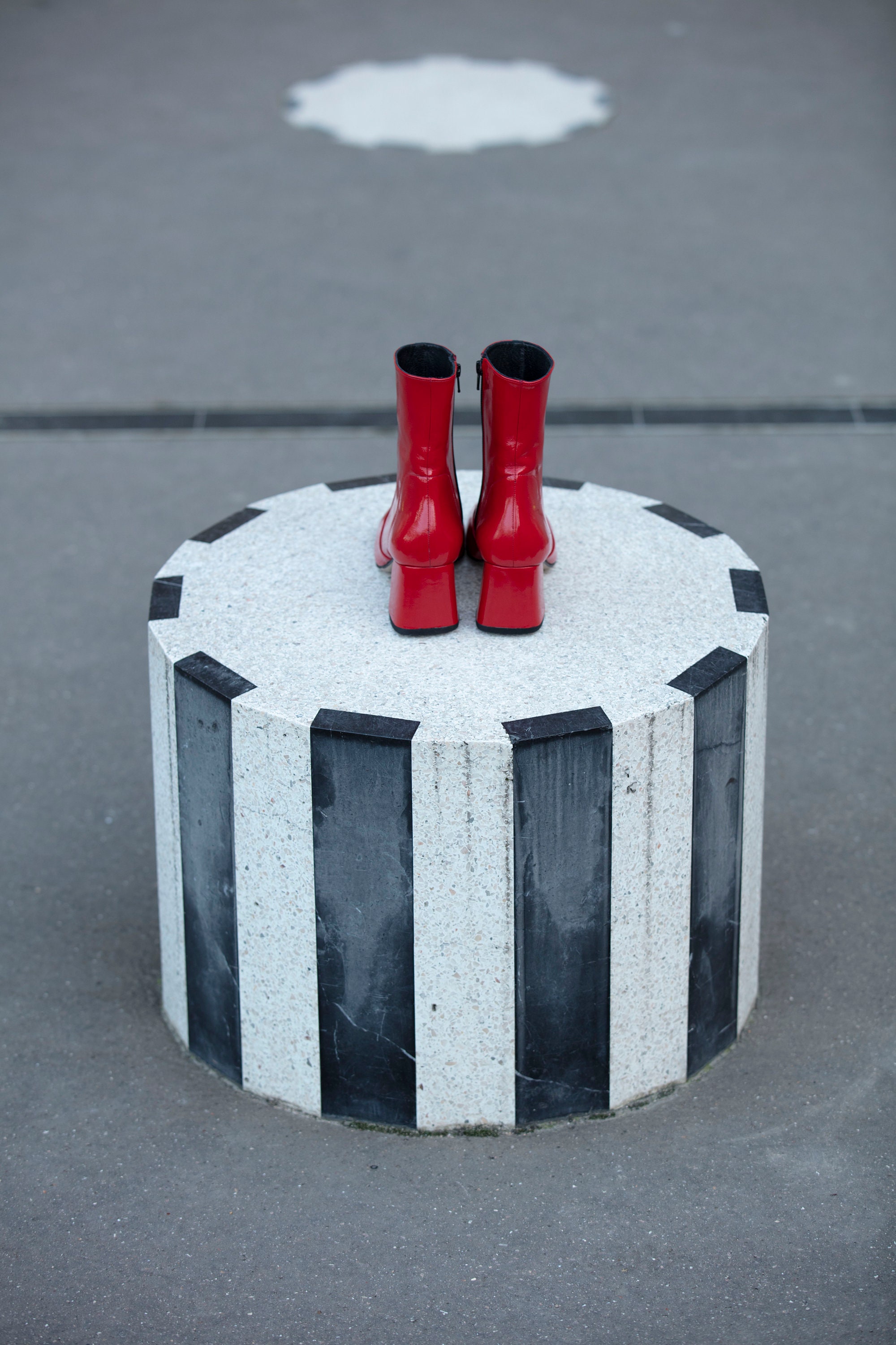 Red Patent Leather Handmade Boot - Etsy