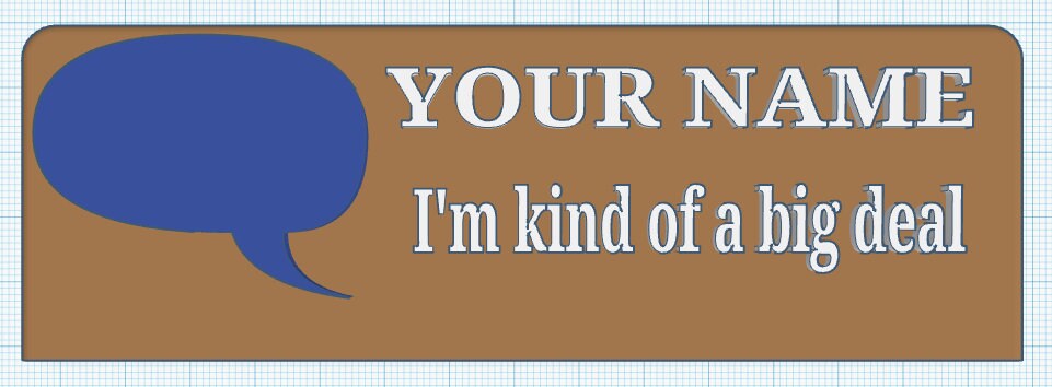 Funny Desk Plaques/placards custom Quote, Colors, Name, Graphics, Etc ...