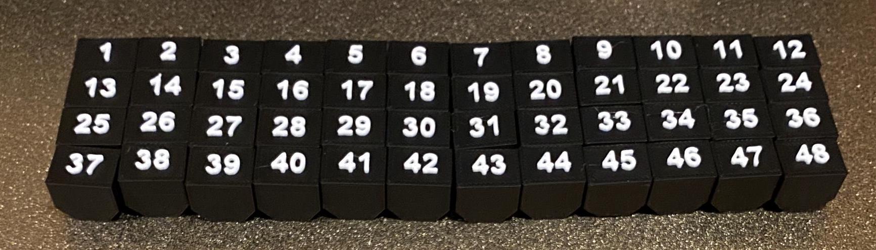 3D Printed Numbered Ethernet Port Tags: Network Switch Labels (for ...