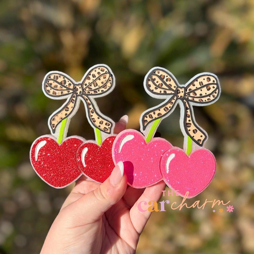 Car Freshie | Car Freshy | Cherry Freshie | Bow Freshie | Coquette Bow ...