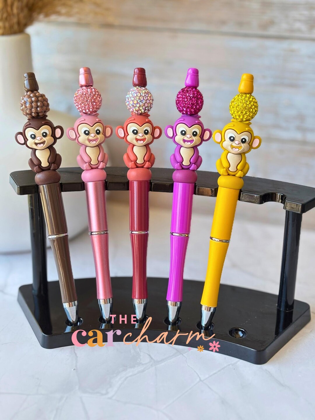 Beaded Pen | Monkey Pen | Cute Animal Pen | Fun Pen Gift | Office ...