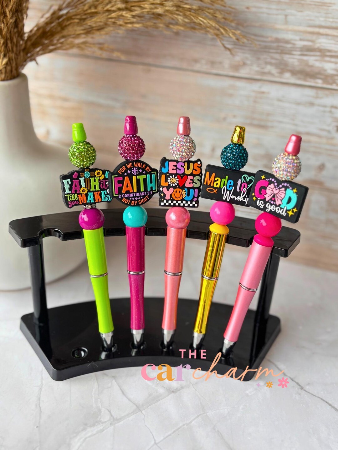 Beaded Pen | Jesus Beaded Pen | Handmade Pen | Faith Pen | Christian ...