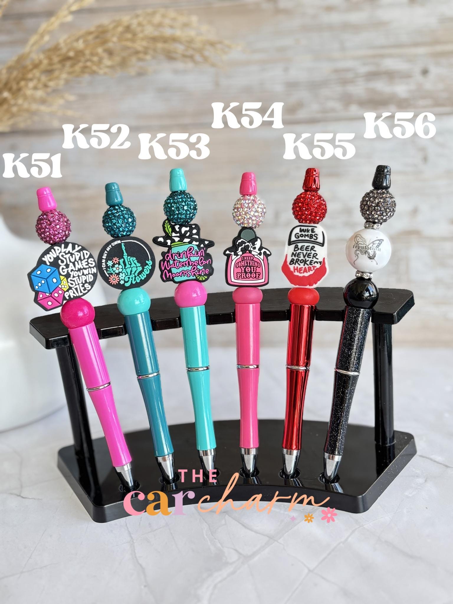 Music-inspired Beaded Pens | Country & Pop Vibes | Singer Style Pen ...