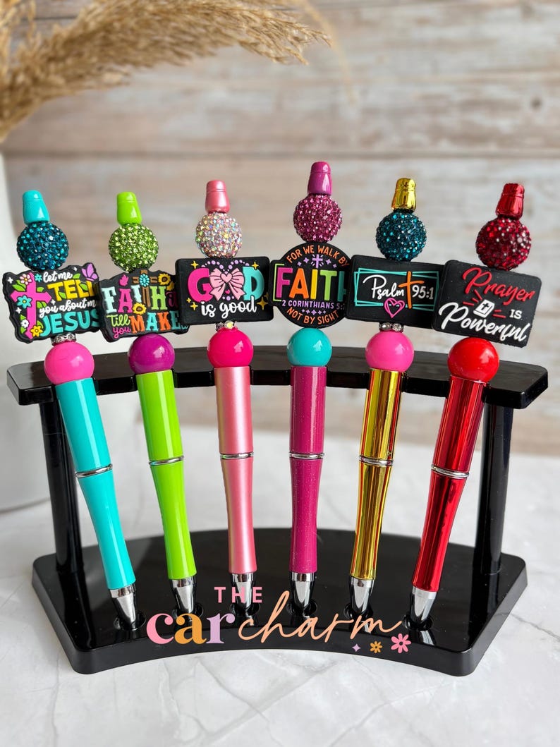 Beaded Pen | Jesus Beaded Pen | Handmade Pen | Faith Pen | Christian ...
