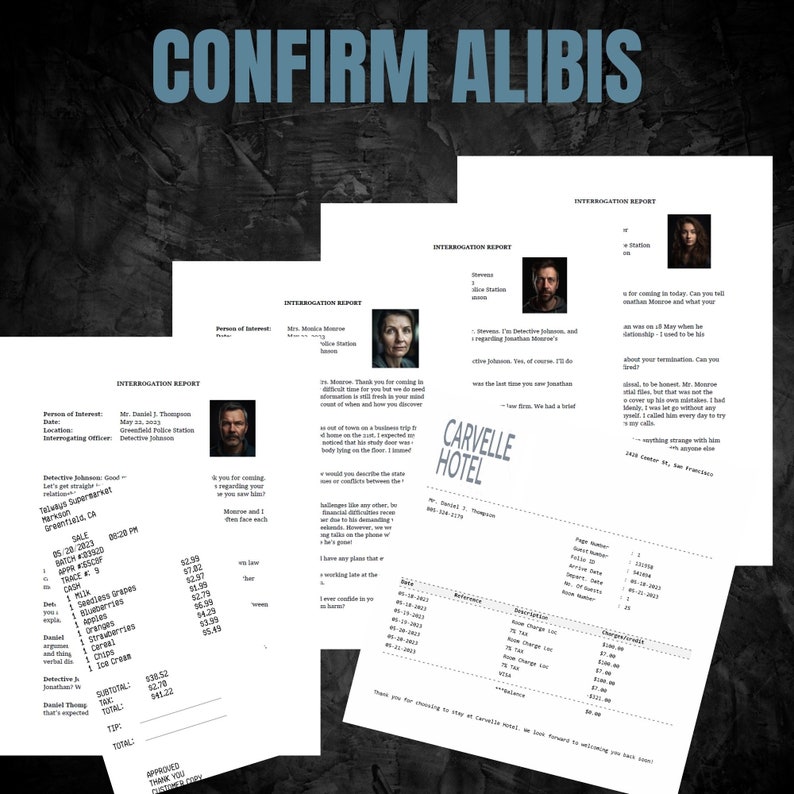 Printable Murder Mystery Case File - Digital Download, Detective True ...