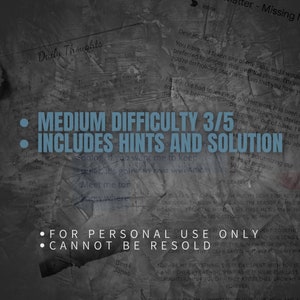 Printable Murder Mystery Case File Digital Download, Detective True ...