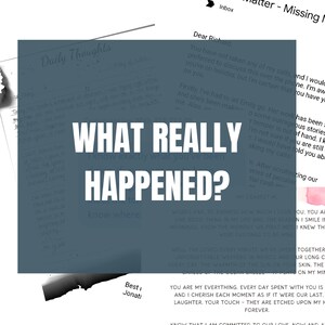 Printable Murder Mystery Case File Digital Download, Detective True ...