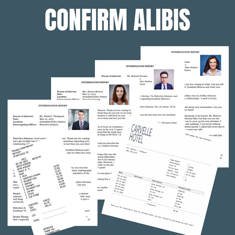 Printable Murder Mystery Case File Digital Download - Etsy