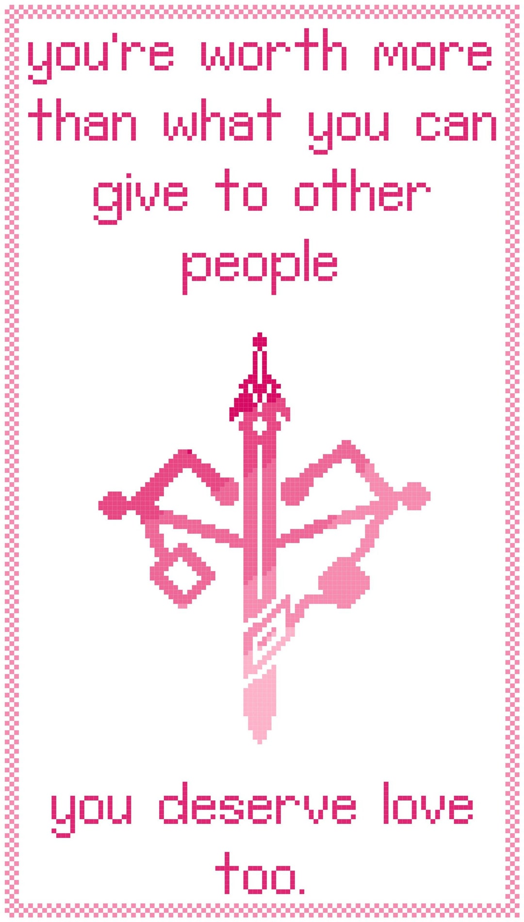 She-ra Heart and Sword Cross Stitch Pattern Pdf - Etsy