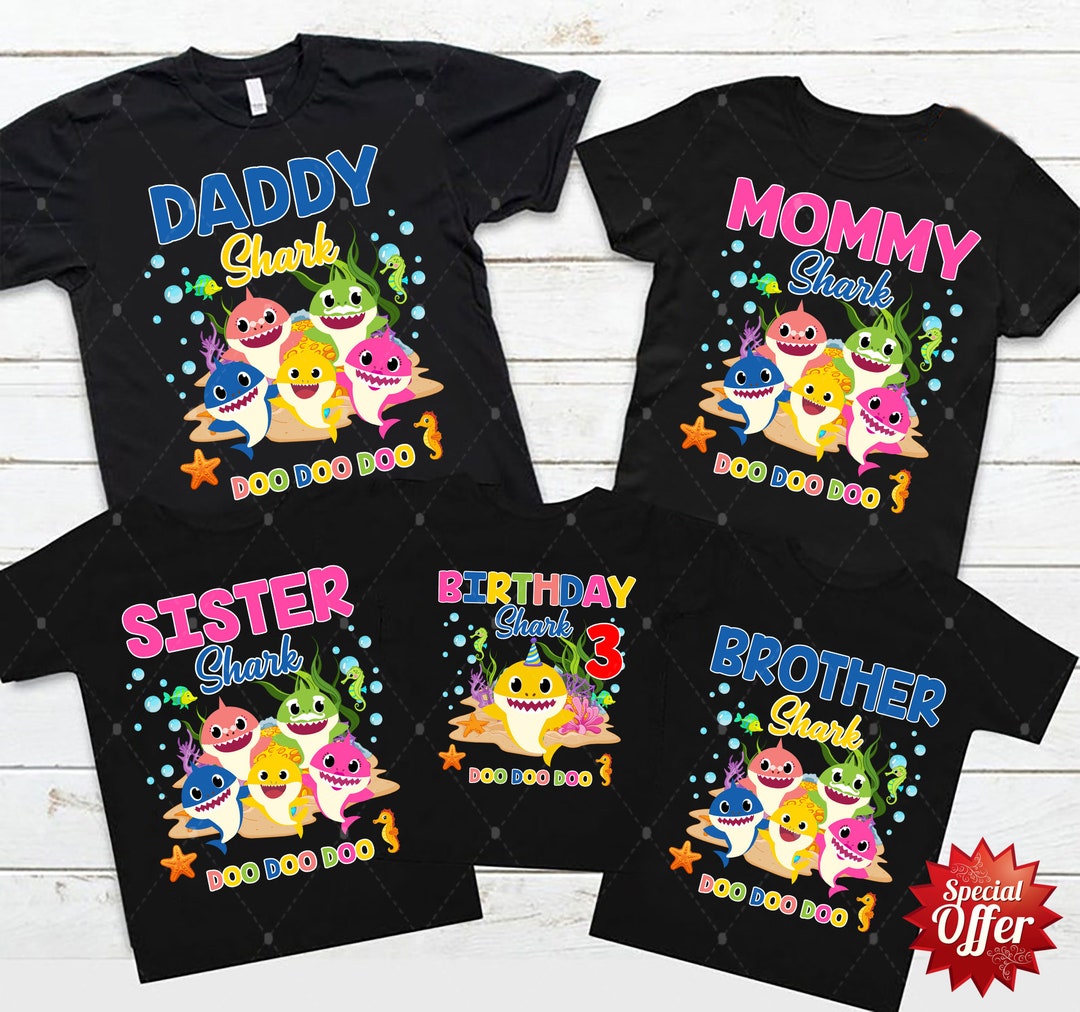 Personalized Baby Shark Birthday Shirt Birthday Shark Tshirt - Etsy