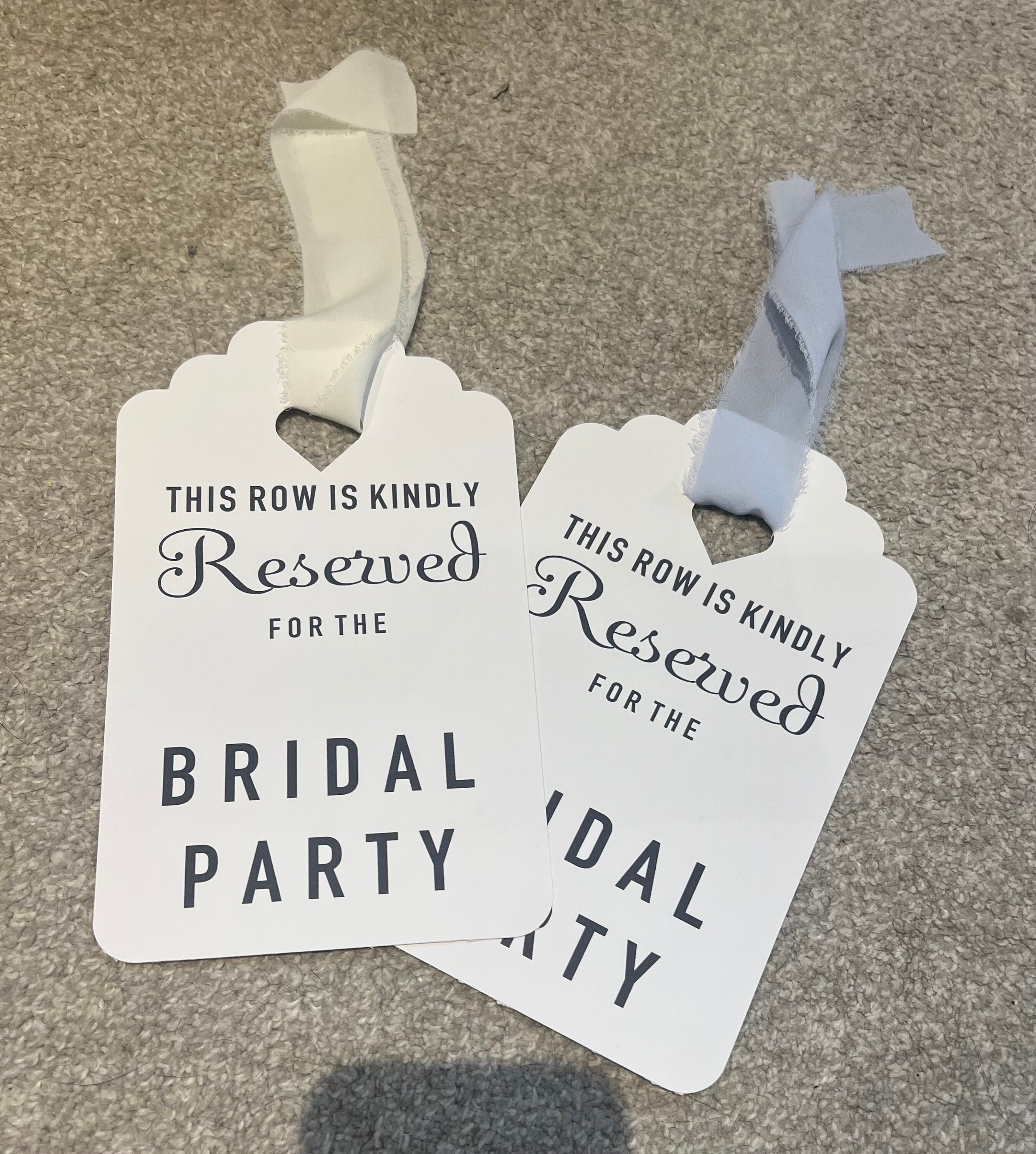 Reserved Row Signs for Wedding Party - Etsy
