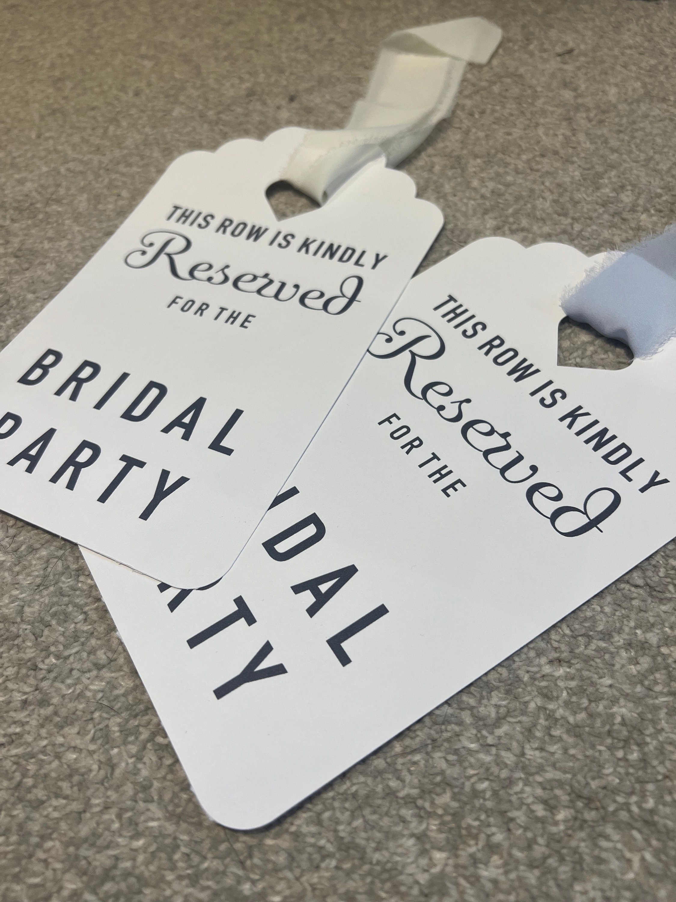 Reserved Row Signs for Wedding Party - Etsy