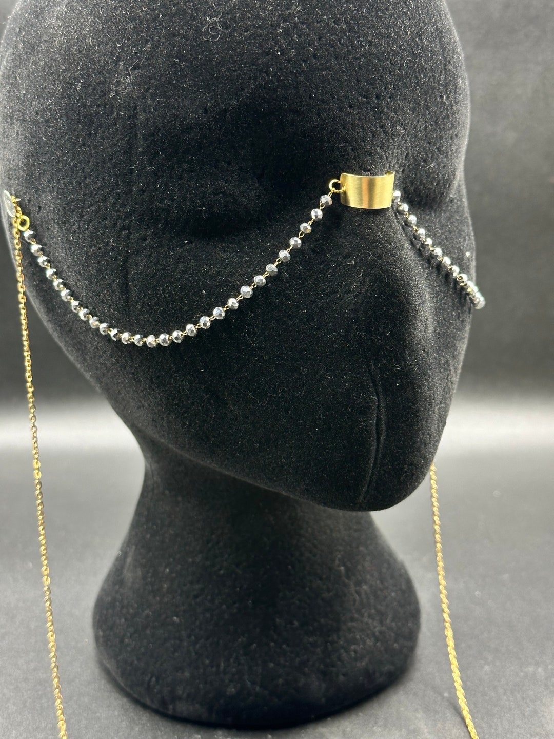 Face Jewelry Gold Drops Face Chain Unique Accessory for an Unmistakable ...