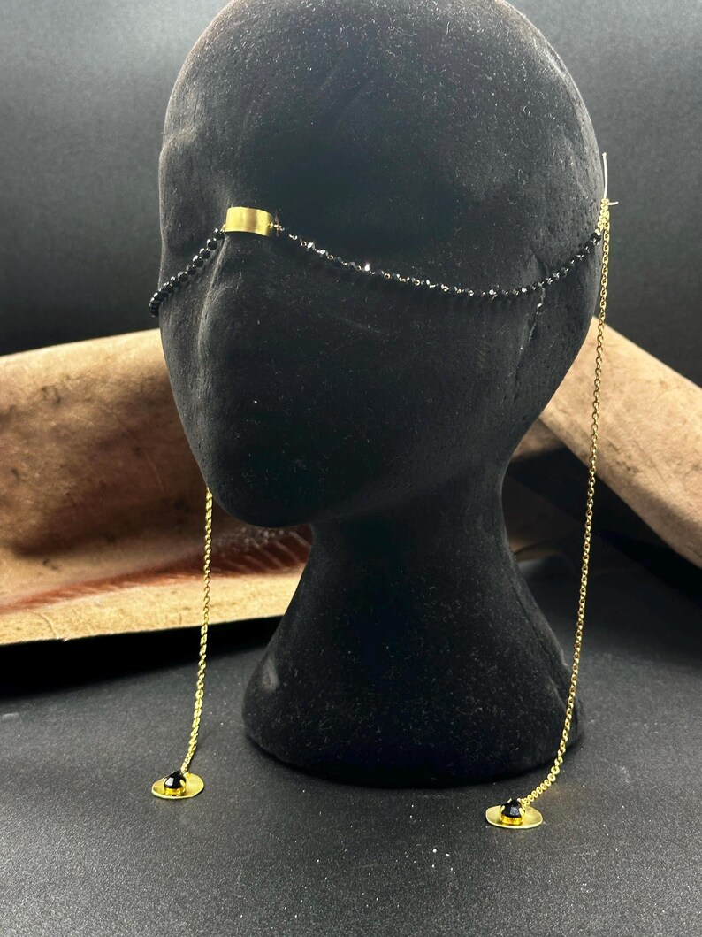 Face Jewelry Gold Drops Face Chain Unique Accessory for an Unmistakable ...