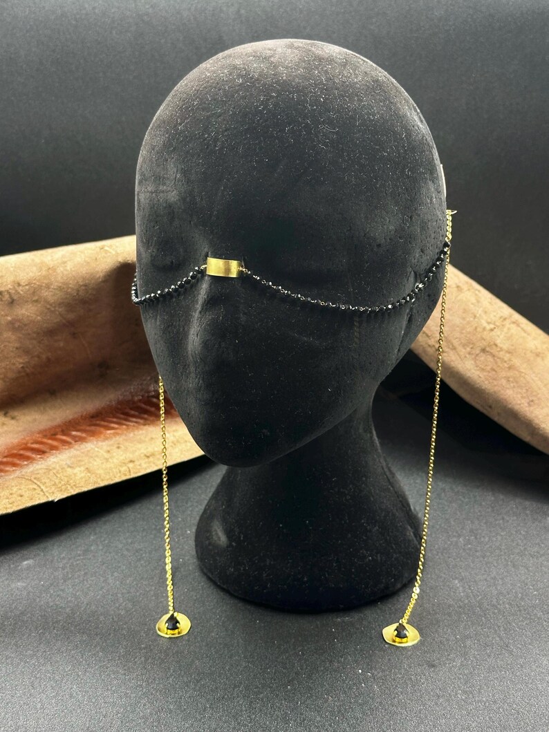 Face Jewelry Gold Drops Face Chain Unique Accessory for an Unmistakable ...