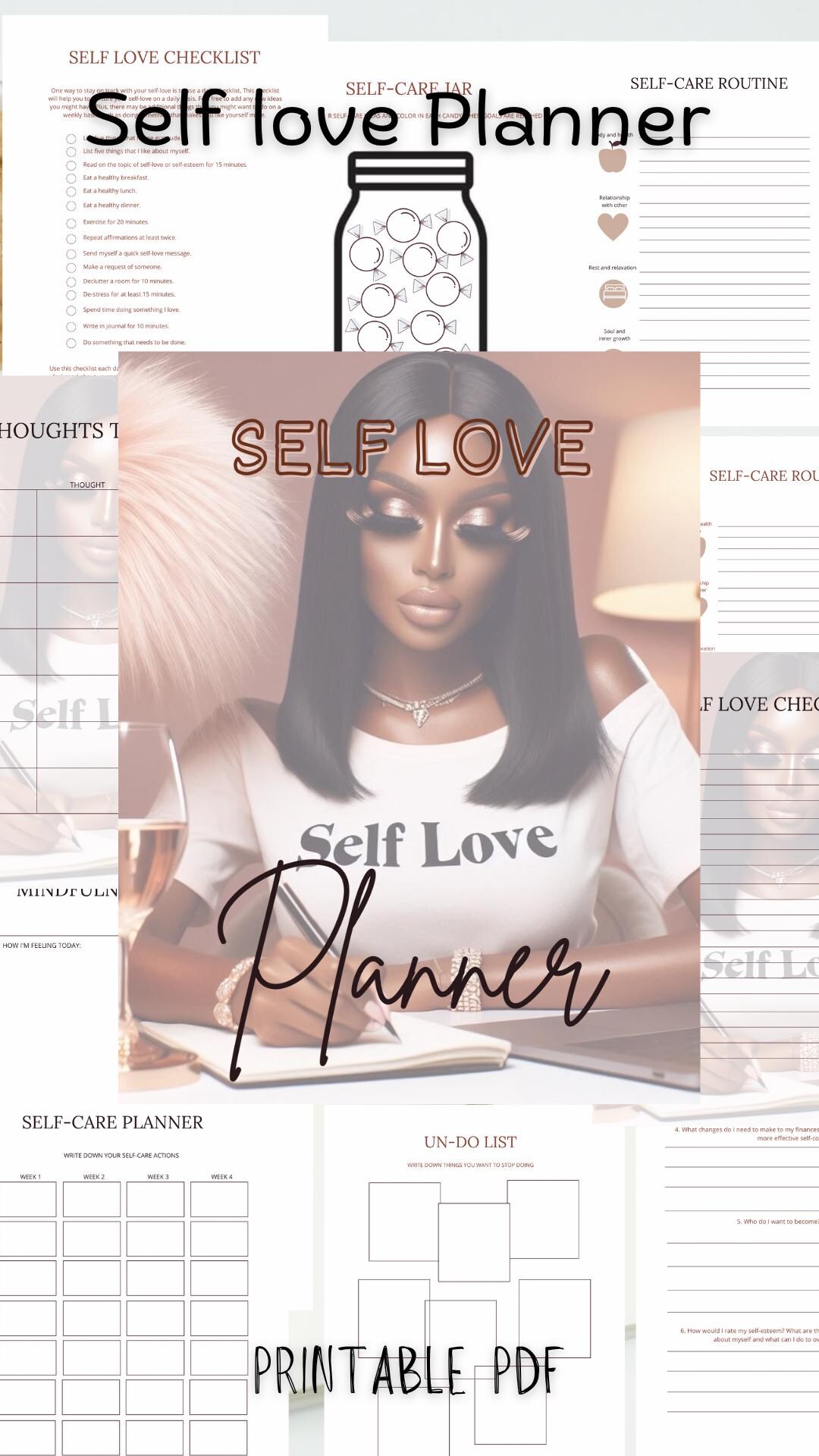 Self Love Journal DIY | Planner PDF | Printable Journal | Digital Self ...
