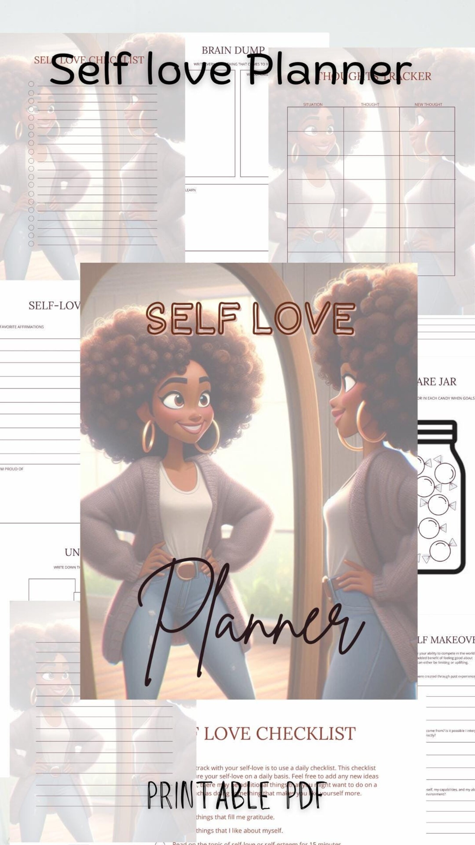 Self Love Journal DIY | Planner PDF | Printable Journal | Digital Self ...