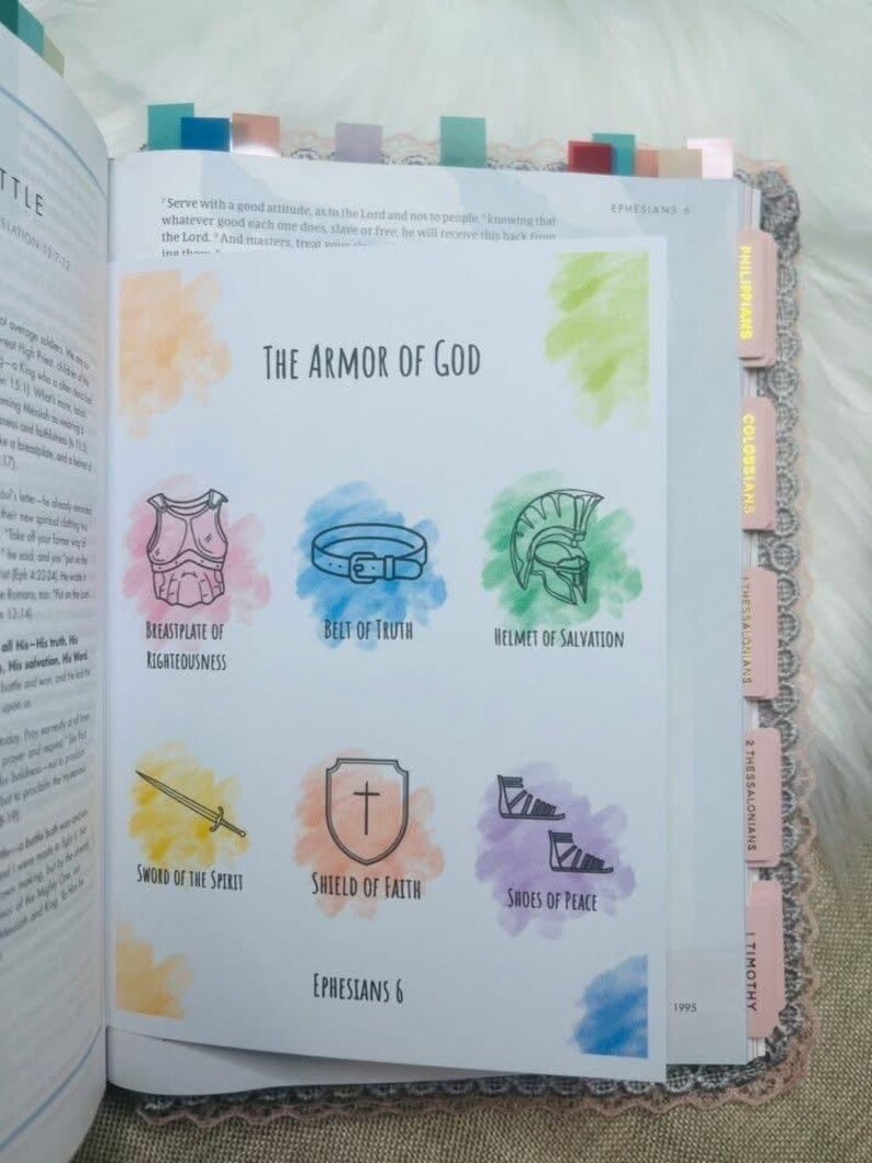 War Binder Loaded Bible Printout With Scriptures Prompts | PDF Print ...