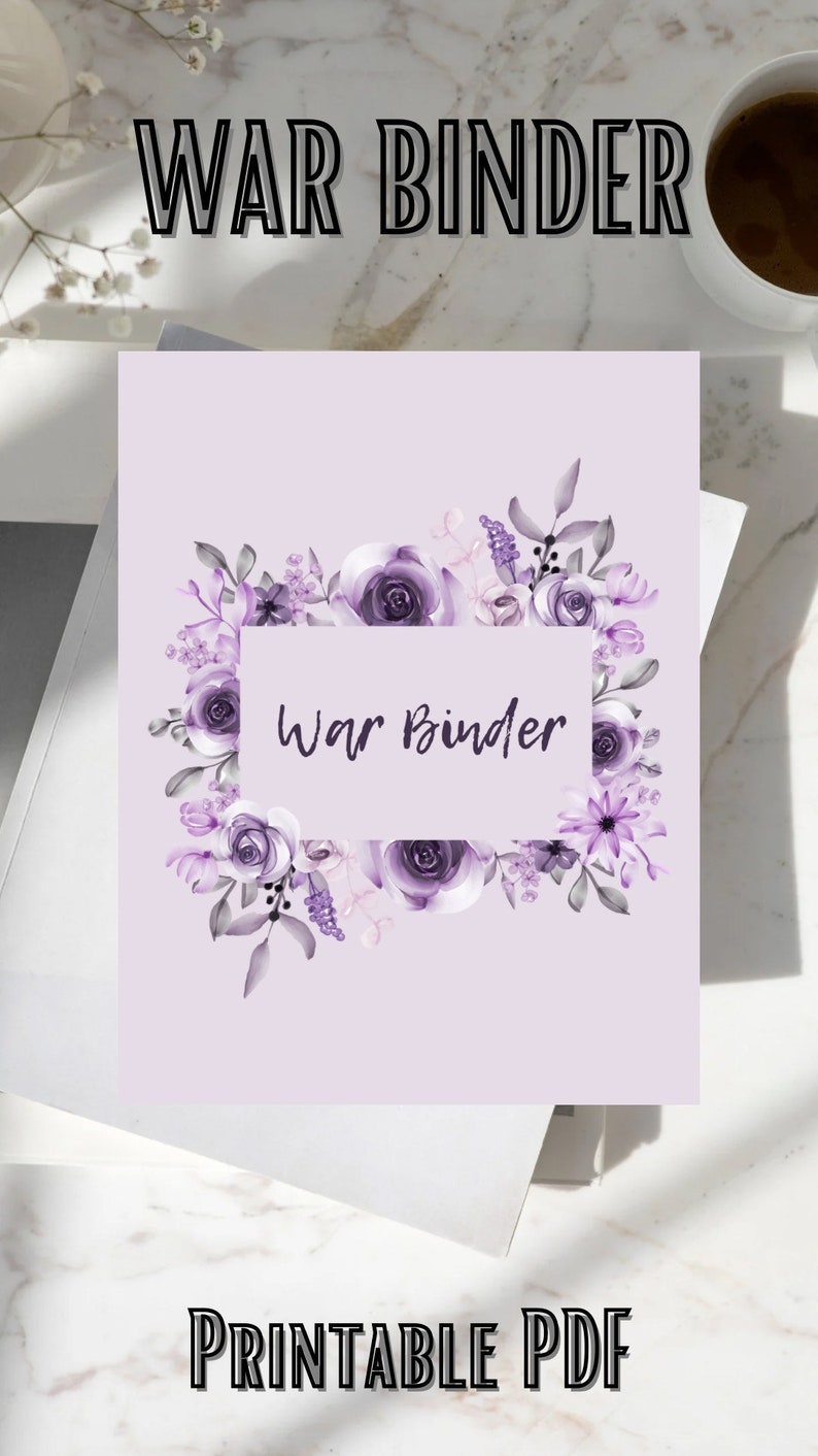 War Binder | Bible Planner | Psalms Bible Study | Printable War Binder ...