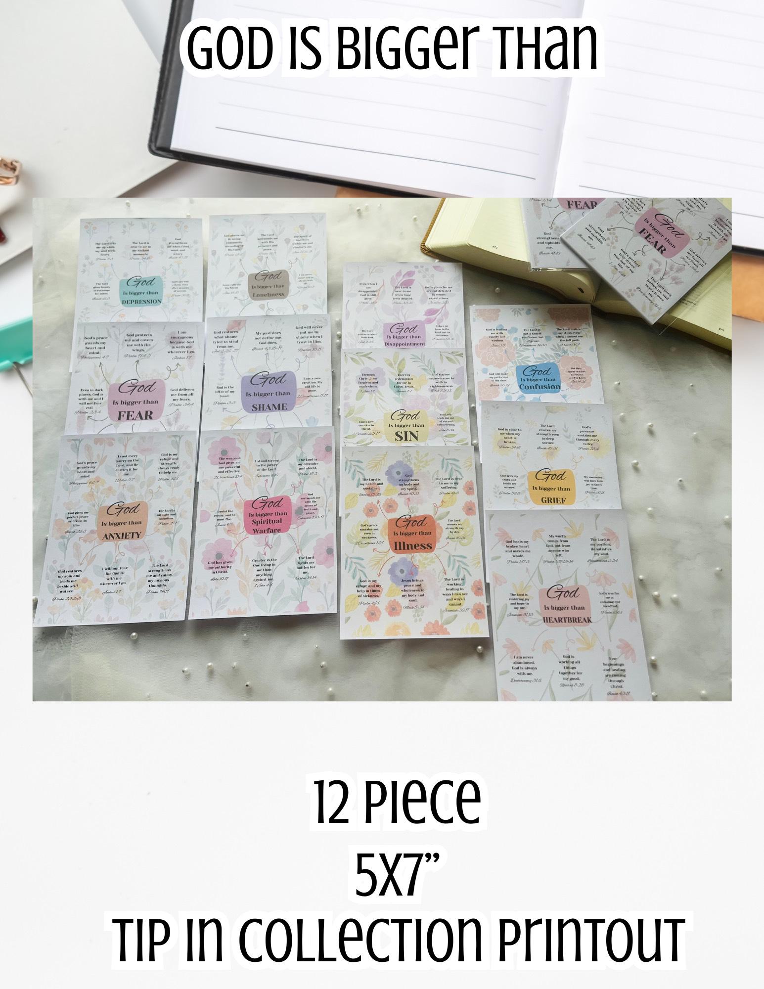 Bundle and Save God is Bigger Than Tip in Collection 12 Pages - Etsy