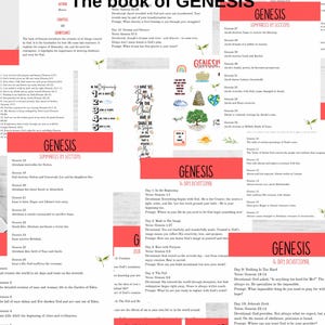 GENESIS Bible Study Printout | Pdf Print | Prayerful Woman | Printable ...