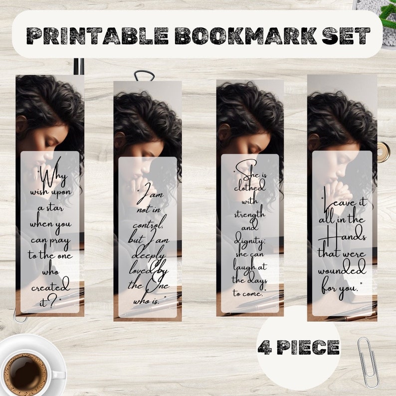 Christian Scripture Bookmarks | Printable Prayer Journal (PDF) - Etsy